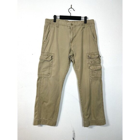 Plugg | Pants | Plugg Mens Cargo Pants 32x3 Tan Skater Y2k Baggy Grunge ...